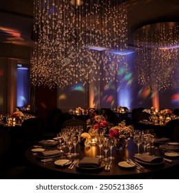Blue Theme Corporate Gala Dinner Theme AI 生成图片2506197793 | Shutterstock