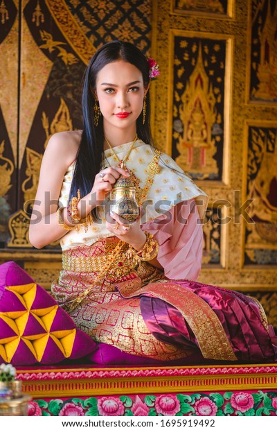 Luxury Portrait Beautiful Thai Girl Traditional Stock Photo 1695919492 ... Luxury Portrait Beautiful Thai Girl Traditional Stock Photo 1695919492 ...