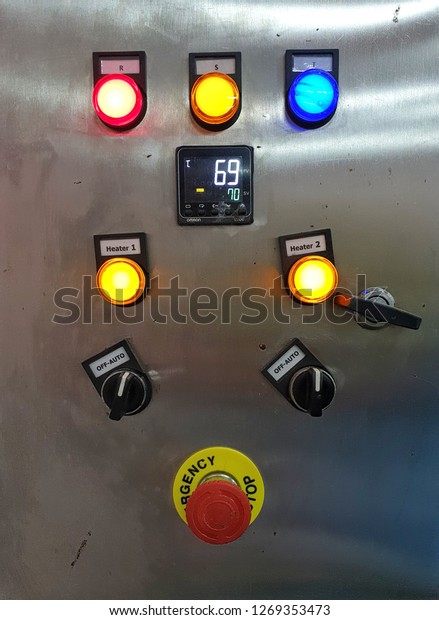 Machine Control Panel Factory Stock Photo (Edit Now) 1269353473