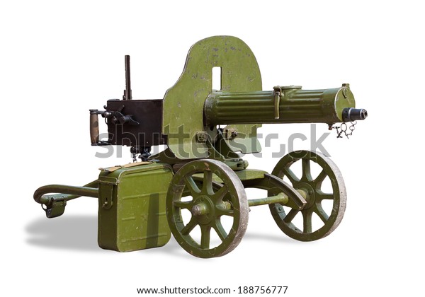 Machine Gun Maxims System Isolated Over 스톡 사진 188756777 | Shutterstock