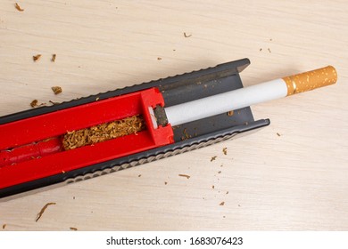 Machine Stuffing Cigarettes Cigarettes Background On Stock Photo ...