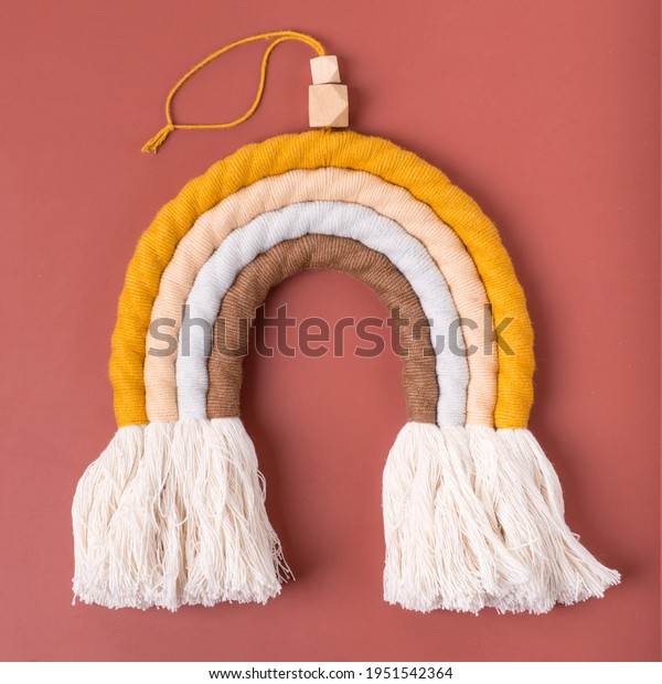 Macrame Rainbow Eco Friendly Plastic Free Stock Photo 1951542364 ...