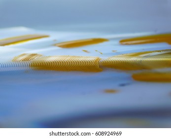 Macro Light Playing Off Concentric Ridges Stock Photo 608924969 ...