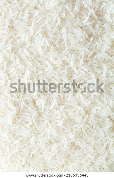 Macro Rice Texturewhite Long Rice Background Stock Photo 2186336445 ...