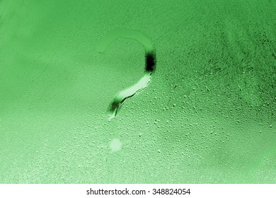 Macro Texture Question Mark On Sweaty Stock Photo 348824054 | Shutterstock