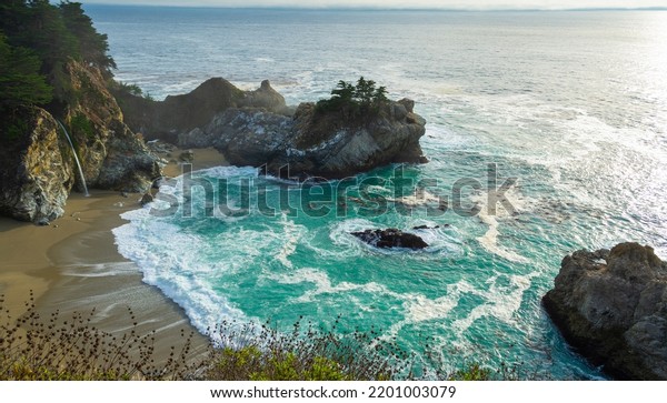 Macway Fall Big Sur State Park Stock Photo 2201003079 | Shutterstock