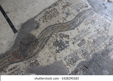 Madaba Mosaic Map Considered Be Oldest Stock Photo 1428290183 ...