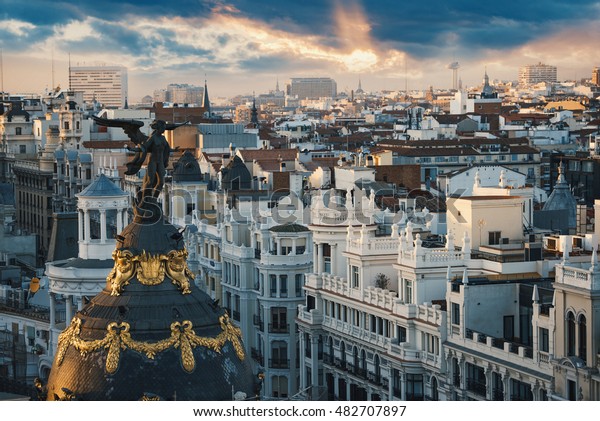 Madrid Sunset Stock Photo 482707897 | Shutterstock