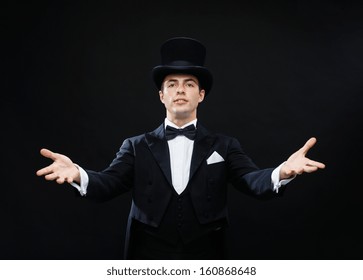Magic Performance Circus Show Concept Magician Stock Photo 160868648 ...