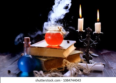 Magic Wizardry Concept Set Sorcery Book Stock Photo 1084744043 ...
