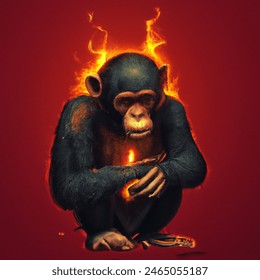 Wizard Oz Scary Flying Monkey AI-generated image 2495705191 | Shutterstock