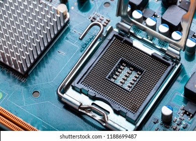 Mainboard Open Cpu Socket Northbridge Computer Stock Photo 1188699487 ...