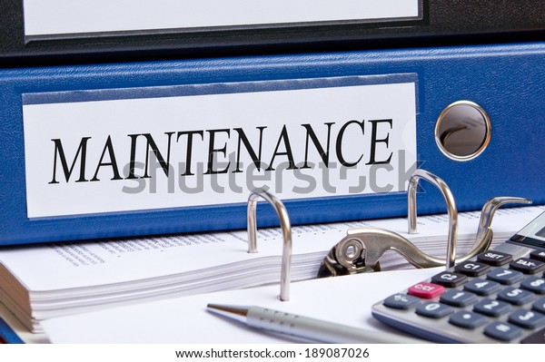 Maintenance Binder Office Stock Photo (Edit Now) 189087026