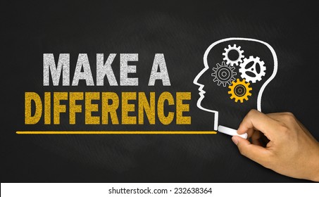 Make Difference Concept On Blackboard Stock Photo 232638364 | Shutterstock
