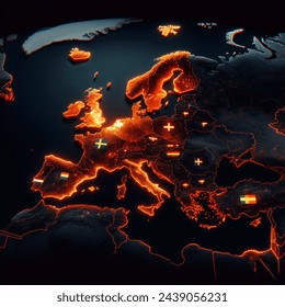 Punk Vector-style Image Global Map During AI-generated image 2422970135 ...