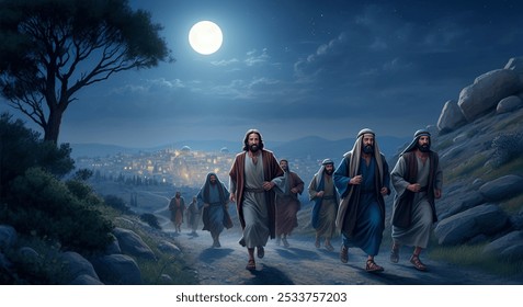Biblical Image Moment Jesus Arrested Taken AI-generated image ...