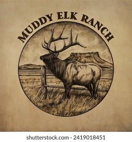 Make Farm Logo Called Muddy Elk AI-generated image 2419006011 ...