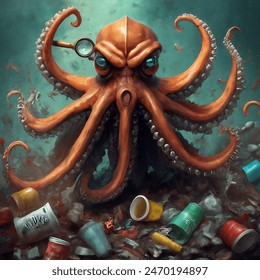 Realistic Octopus Dressed Halloween AI 生成图片2492872099 | Shutterstock