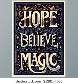Make Text Based Poster Magical Inspirational AI-generated image ...