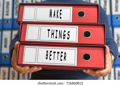 Make Things Better Concept Words Folder Stock Photo 716860813 ...