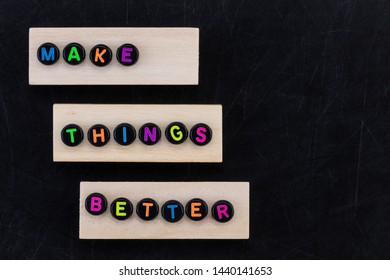 Make Things Better Improvement Concept Black Stock Photo 1440141653 ...