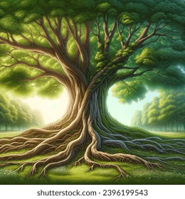 Ultra-realistic Tree Branches Turning Into Vivid AI-generated image ...