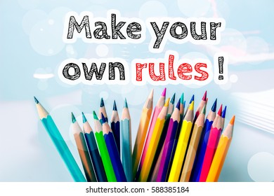 Make Your Own Rules Text Message Stock Photo 588385184 | Shutterstock