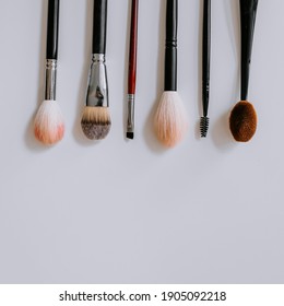 Makeup Brushes Makeup Application Tool Eyeshadow Stock Photo 1905092218 ...