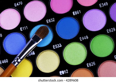 Makeup Multi Colored Palette Close Stock Photo 4289608 | Shutterstock