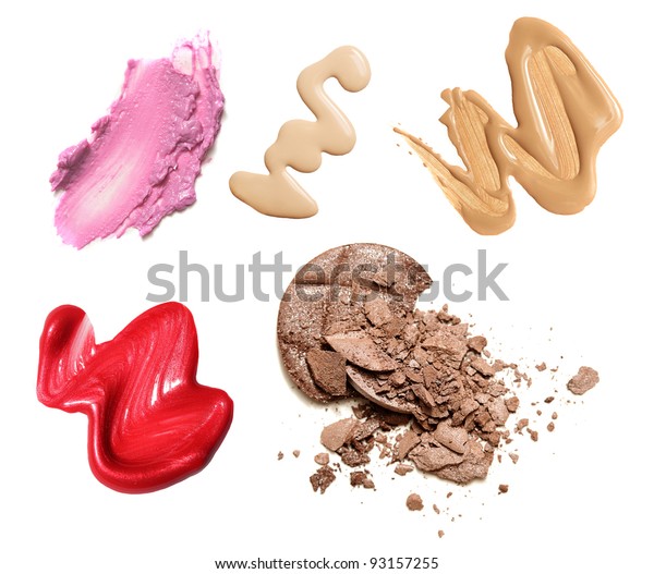 Makeup Products Color Sample Isolated On Stock Photo (Edit Now) 93157255