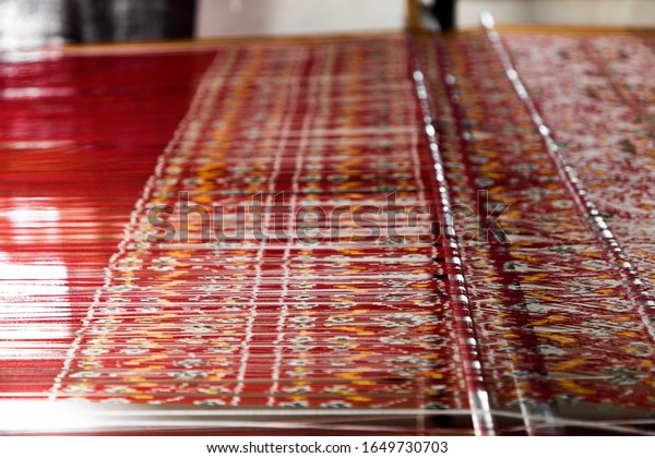 Making Process Double Single Ikat Patola Stock Photo (Edit Now) 1649730703
