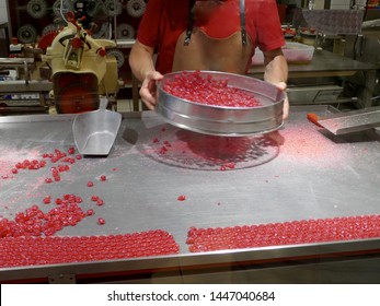 Making Sweets Candy Factory Candy Making Stock Photo 1447040684 ...