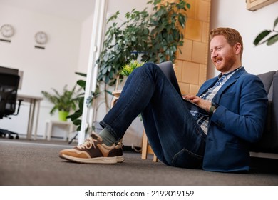 Male Software Developer Sitting On Office Stock Photo 2192019159 ...