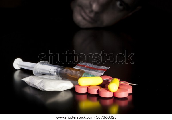 Man Background Narcotics Foreground Stock Photo 189868325 | Shutterstock
