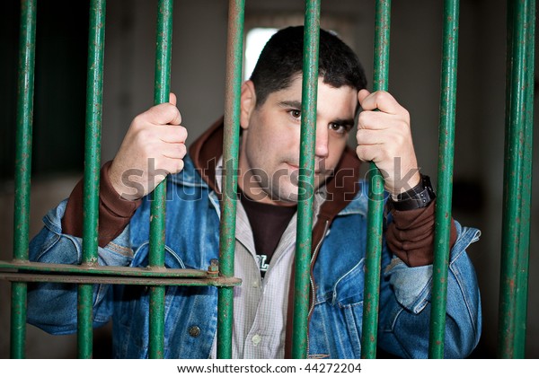 Man Behind Bars Stock Photo 44272204 | Shutterstock
