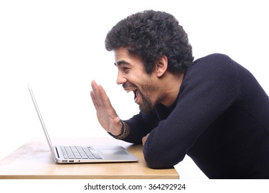 Man Behind His Computer Stock Photo 364294388 | Shutterstock
