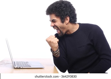 Man Behind His Computer Stock Photo 364292885 | Shutterstock