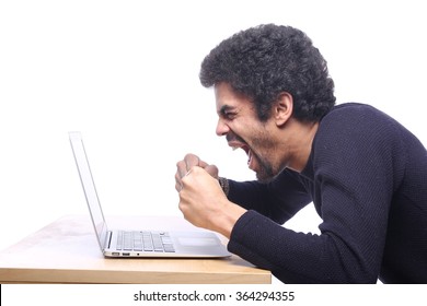 Man Behind His Computer Stock Photo 364292885 | Shutterstock