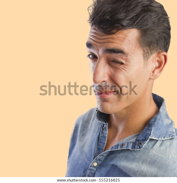 Man Blinking Eye Stockfoto 155216825 | Shutterstock
