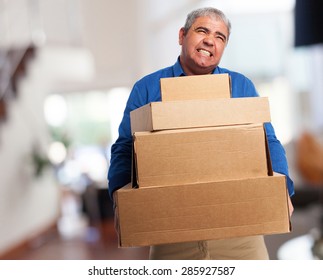 Man Boxes Stock Photo (Edit Now) 295657802