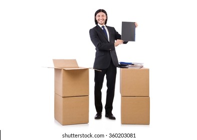 Man Boxes Full Work Stock Photo 360203081 | Shutterstock