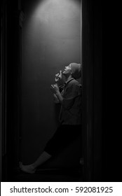 Man Closed Space Stock Photo (Edit Now) 592081925