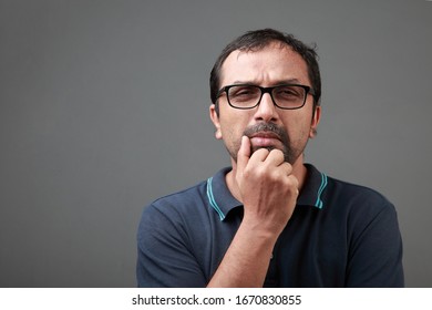 Man Doubtful Face Expression Stock Photo 1670830855 | Shutterstock
