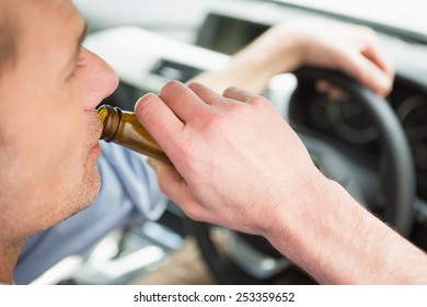 Man Drinking Beer While Driving His Stock Photo 253359652 | Shutterstock