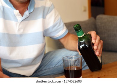 Man Drinking Problems Home Stock Photo (Edit Now) 1574522608