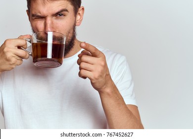Man Drinking Tea ภาพสต็อก 767452627 | Shutterstock