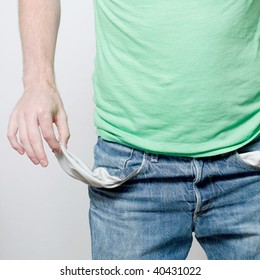 Man Empty Pockets Stock Photo 40431022 | Shutterstock