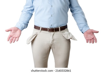 Man Empty Pockets Open Hands On Stock Photo 2160332861 | Shutterstock