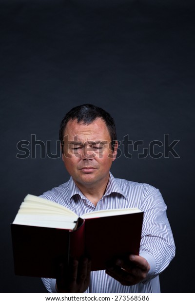 Man Finding Increasingly Difficult Read Without Stock Photo 273568586 ...