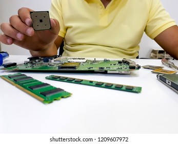 Man Fixing Electronics Stock Photo 1209607972 | Shutterstock
